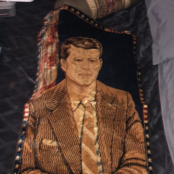 Wall Decor | Vintage 1964 John F Kennedy Rug Tapestry Wall Art | Poshmark